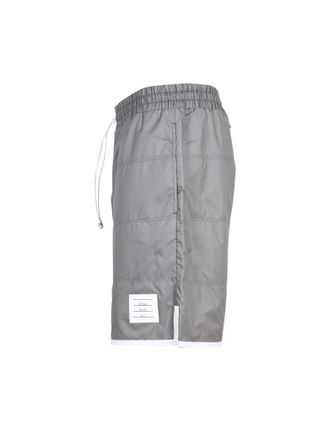 Thom Browne Ripstop Nylon Bermuda Short - Silver