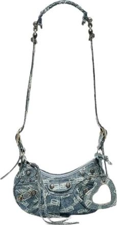 Balenciaga Sac bandouli&egrave;re vintage en denim Pre-owned - Femme - Pre-owned - Bleu - Taille: ONE Size