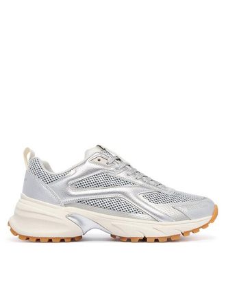 Calvin Klein Sneakers Hike Runn Ck Stripe Mesh-Lth Met HW0HW03251 Grau