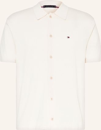 Tommy Hilfiger Strickhemd Regular Fit weiss