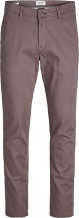 Jack & Jones Pantalon Chino pour Homme, Coupe ajust&eacute;e, Pantalon Chino, Peppercorn, 29W / 30L