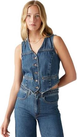 Levi's Femme Gilet Braided Lightweight Big Yikes Blue S