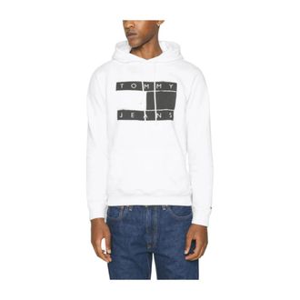 Tommy Hilfiger Flag Spray Kapuzenpullover - - Sweatshirts & Hoodies - Herren - Wei&szlig; - XL