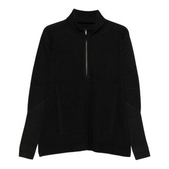 Issey Miyake Homme, Pulls, Noir, Taille: L Pliss&egrave; T-shirt