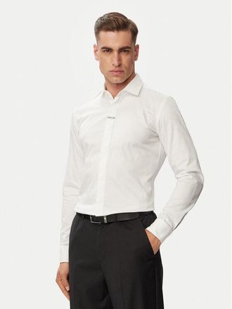 HUGO BOSS Hemd Kenno 50566215 Wei&szlig; Slim Fit