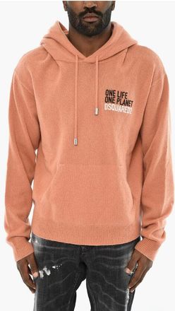 Dsquared2 Cashmere Sweater with Patch Pocket and Hood Gr&ouml;&szlig;e M