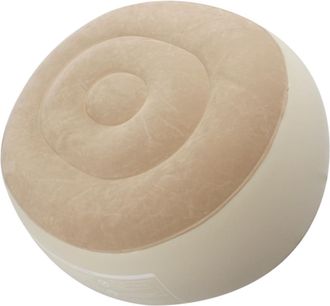 TOPBATHY Aufblasbarer Fu&szlig;hocker aus PVC mit Flockoberfl&auml;che Tragbarer Sitzhocker 70X60X31cm Vielseitig f&uuml;r Reisen Flugzeug und Zuhause