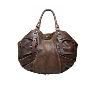 Marni Sac &agrave; main en cuir Pre-owned - Femme - Pre-owned - Brun - Taille: ONE Size