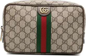 Gucci Gg Stripe Clutch Bag