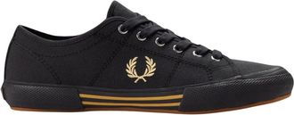 Fred Perry Homme, Chaussures, Noir, Taille: 45 EU B708 Baskets