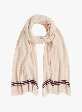 Tommy Hilfiger Echarpe imprim&eacute;e en coton m&eacute;lang&eacute;