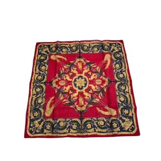 Celine Pre-owned Cotton Scarf - Femme - Pre-owned - Rouge - Taille: ONE Size