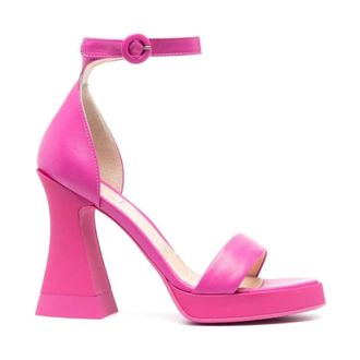 AGL Rosa Flache Kn&ouml;chel Sandalen f&uuml;r Frauen - - Shoes - Damen - Rosa - 39 EU