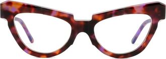 Kuboraum lunettes de vue K39 à monture papillon - Violet