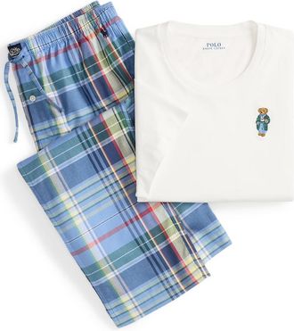 Ralph Lauren Schlafanzug aus Baumwolle mit Logo-Aufnähern, X-Mas in