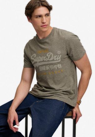 Superdry Rundhalsshirt VL HERITAGE RELAXED TEE Baumwolle, relaxed fit