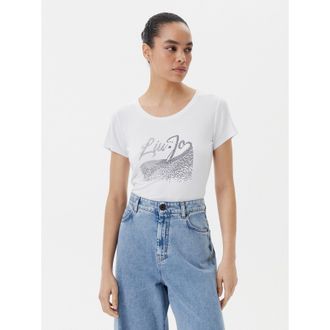 Liu Jo T-Shirt VA5157 JS360 Wei&szlig; Regular Fit