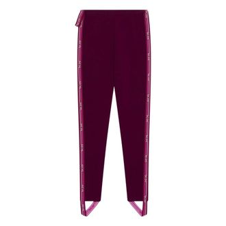 GCDS Gcds - Leggings &agrave; bande logo - Femme - Pantalons - Rouge - Taille: 40 FR