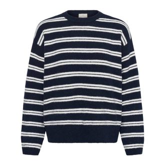 Kaffe Rundhals-Strickware - - Knitwear - Damen - Blau - XL