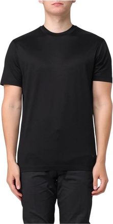 Emporio Armani Homme, Tops, Noir, Taille: S Short Sleeve Crew Neck TShirt