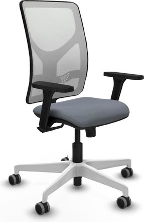 Piqueras y Crespo Schreibtischstuhl mit Armlehnen, h&ouml;henverstellbare Lendenwirbelst&uuml;tze, ausgestattet mit 3 Positionen und Schneideschaum, mit Rollen von 65 mm, Parkett