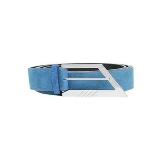 The Attico Blauer Lederg&uuml;rtel mit spitzer Spitze - - Accessories - Damen - Blau - M
