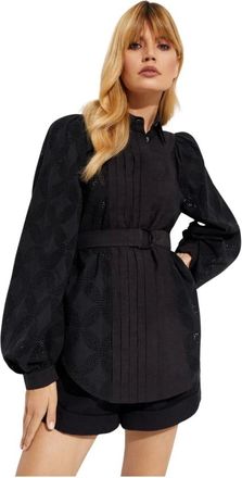 Acler Femme, Blouses et Chemises, Noir, Taille: 42 FR Klara Cut-Out Belted Blouse