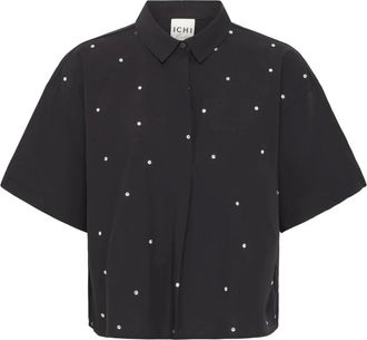 Ichi Ichi, Femme, Blouses et Chemises, Noir, Taille: 40 FR Ihlino Shirt