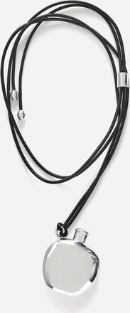 Arket Lederkette Mit Anh&auml;nger -Silberfarben