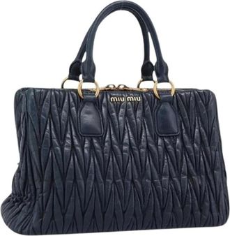 Miu Miu Sac &agrave; main Pre-owned - Femme - Pre-owned - Bleu - Taille: ONE Size
