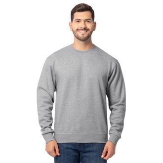 Fruit Of The Loom Herren Longsleeve, Rundhals - Grau - Grau meliert - Small S,Grau - Grau meliert