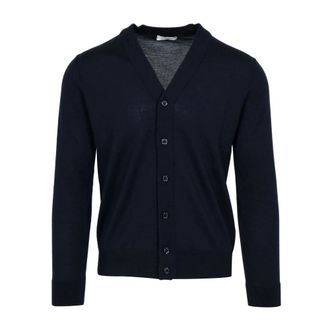 Paolo Pecora Cardigan - - Knitwear - Herren - Blau - 2XL