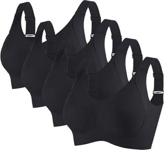 Generic Anneau fin sans dentelle, sous-v&ecirc;tements confortables et respirants, grande boucle, soutien-gorge f&eacute;minin, gilet profond, bralette, soutien-gorge sans