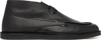 Tommy Hilfiger Halbschuhe Tommy Hilfiger Hilfiger Stitchdown Tbl Lth Chuk FM0FM05743 Schwarz