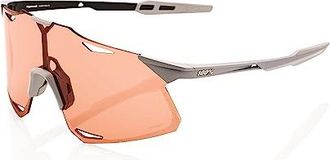 100% Unisex Sonnenbrille Hypercraft HiPER Lens, Stone Coral - Matt Grau Orange, HU-GLA-1207