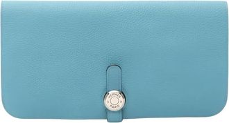 Hermès portefeuille pliant Dogon (2019) - Bleu