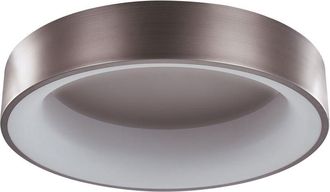 Beliani Beliani - Deckenleuchte Hellbraun Ringform Stahl und Kunststoff mit Integriertem LED-Licht Runde Form Moderne Beleuchtung