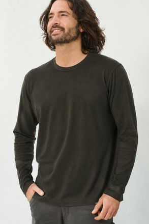 Hempage Hempage Herren vegan Langarmshirt Basic Wolf Grey