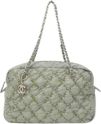 Chanel Pre-owned Paris Byzance Nylon Shoulder Bag - Femme - Pre-owned - Gris - Taille: ONE Size