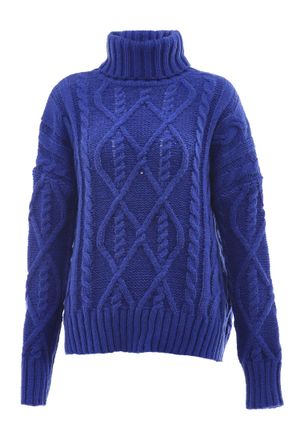 Mymo Rollkragenpullover Damen KÖNIGSBLAU