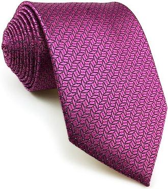 Shlax & Wing Fushia Homme Cravate Soie Extra Long 160cm