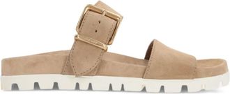 Miu Miu Sandalen mit Schnallenriemen - Nude