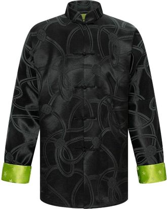 Shanghai Tang Zweifarbige Tang Jacke - Schwarz