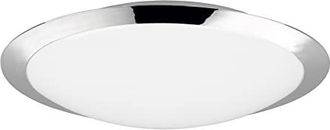 Trio Leuchten LED Bad Deckenleuchte Umberto 680319106, Kunststoff chromfarbig, inklusiv 18.5 Watt LED, Chrom