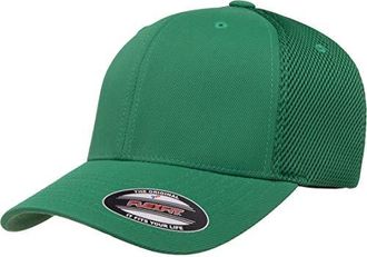Flexfit Ultrafibre Airmesh Fitted Cap Chapeau de Camionneur, Vert, S/M Mixte Adulte