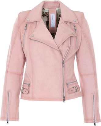 Bully Blouson En Cuir - Couleur Chair