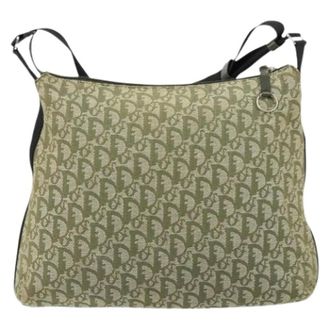 Dior Sac bandouli&egrave;re Trotter Canvas Pre-owned - Femme - Pre-owned - Vert - Taille: ONE Size
