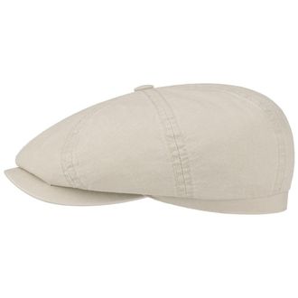 Stetson Hatteras Ballonmütze aus Bio-Baumwolle Herren Flat Cap mit UV-Schutz 40 Schiebermütze Frühjahr Sommer beige XXL (62-63 cm)