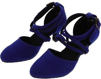 Yarnow Chaussures de Danse Latine pour Femmes Talon Moyen Confortable Respirantes et Élégantes Adaptées Aux Performances et