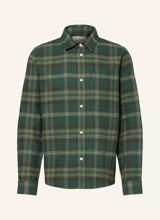 Les Deux Flanellhemd Comfort Fit gruen